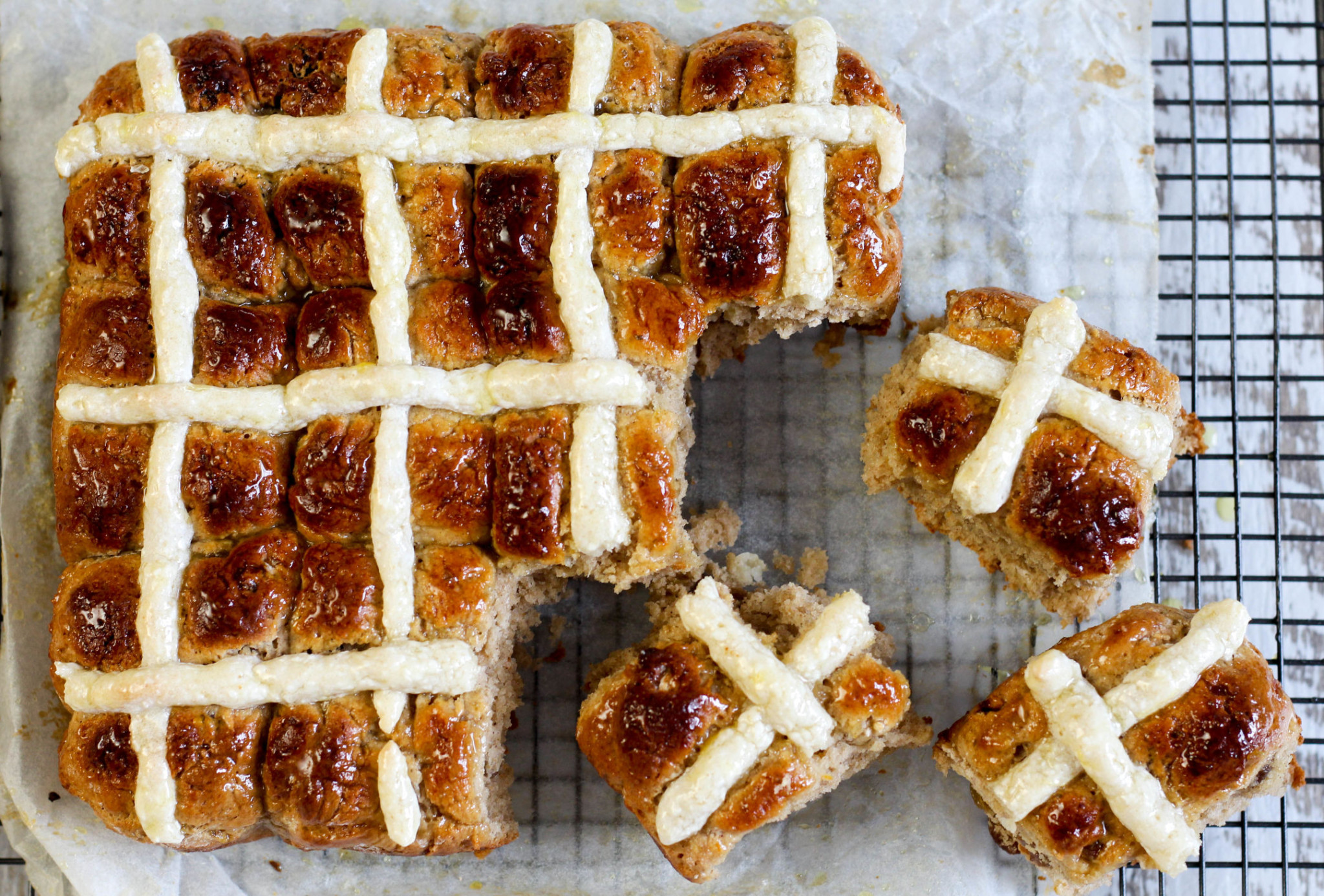HOT CROSS BUNS GLUTEN FREE RECIPE - Helen Tzouganatos - Gluten Free Recipes
